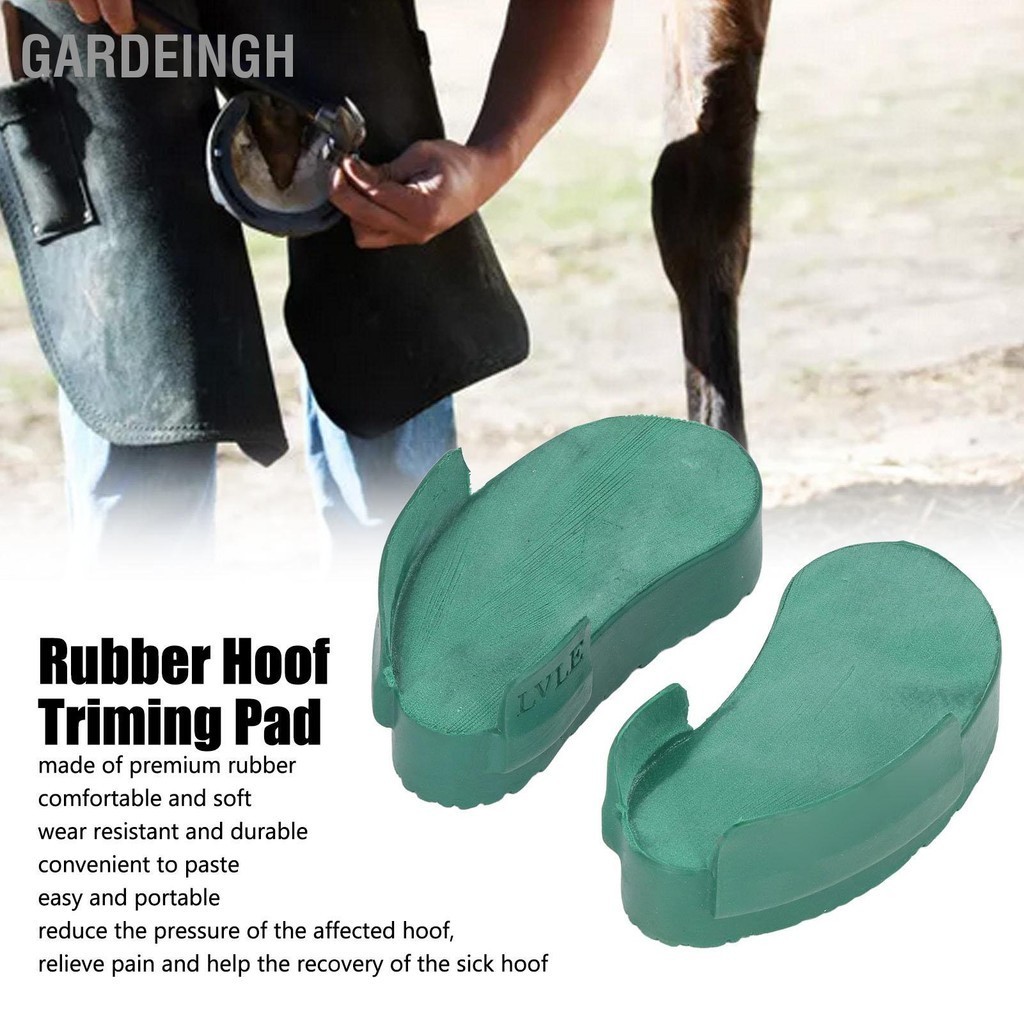 GardeingH 2 ชิ้น Cow Hoof Pads ยางสีเขียว Cattle ตัดอุปกรณ์เสริมกาว ...