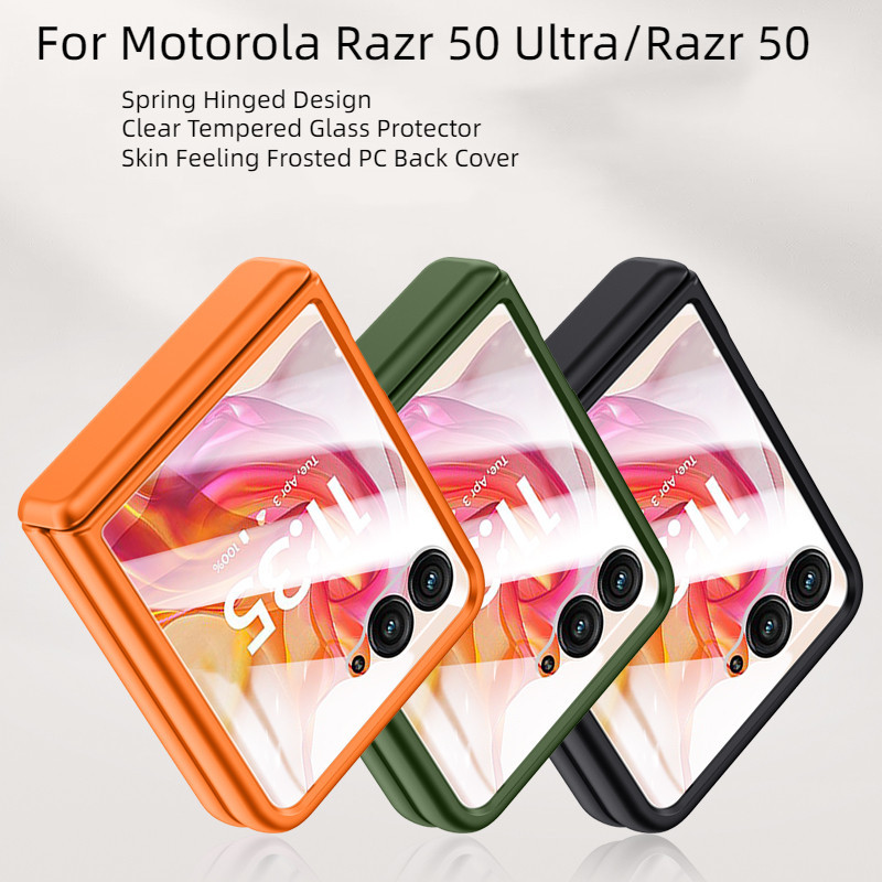สําหรับ MOTO Razr 50Ultra High Clear กระจกนิรภัย Protector Frosted PC ...