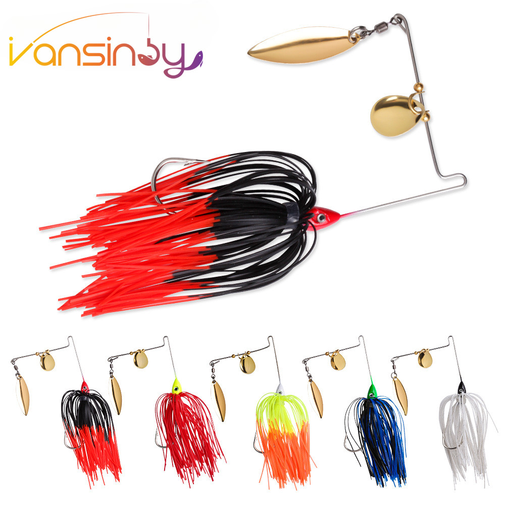 8.2g/10g Spinnerbait เหยื่อตกปลาเบสตกปลา Buzzbait Multicolor Bass ปลาเทราท์ปลาแซลมอนโลหะ Spinner ...