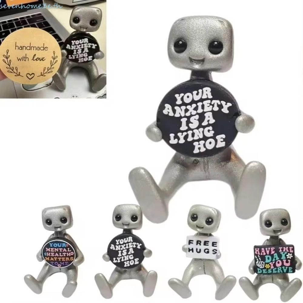 Sevenhome3e ความวิตกกังวลรูปหุ่นยนต์, สุขภาพจิตโต๊ะ Buddy Hack รูปความ ...