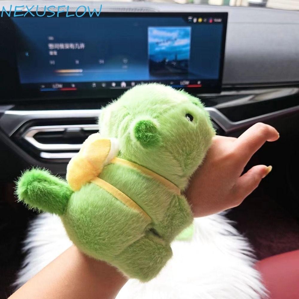 Nexusflow Capybara Plush Wrist Band, Capybara Rodent Green Capybara Slap Bracelet Series, ตุ๊กตา ...