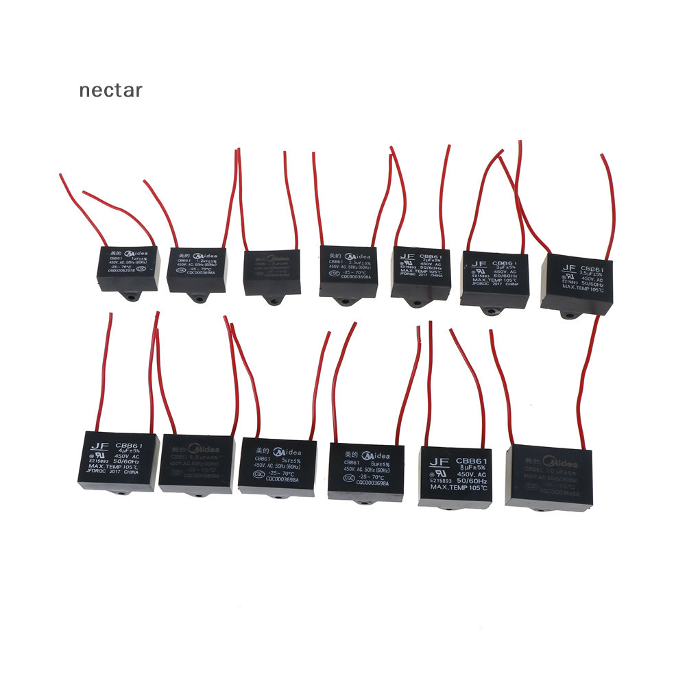 Tar CBB61 450V 1-10uF พัดลมเพดานมอเตอร์วิ่ง Starg Capacitor N | Shopee ...