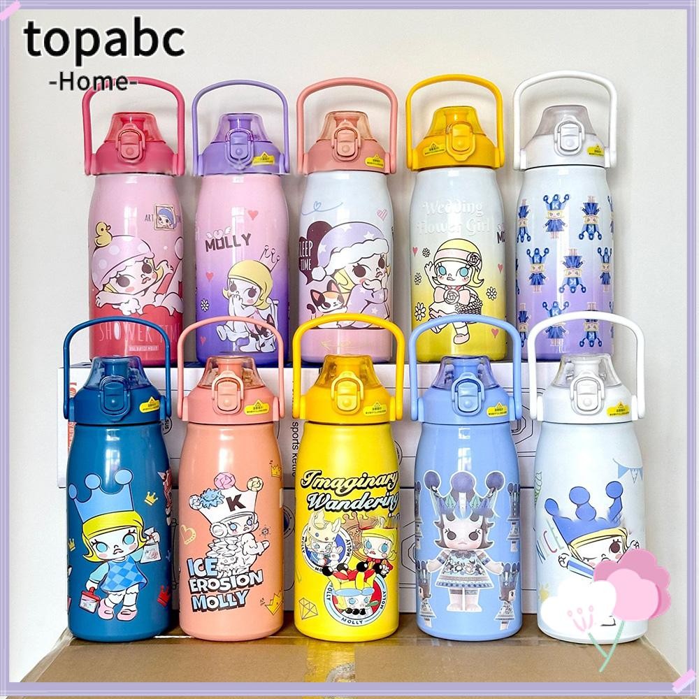 Top 1200ml Labubu Cup, สแตนเลสพร้อมหลอดขวดน้ําเก็บความร้อน, ถ้วยฉนวน ...