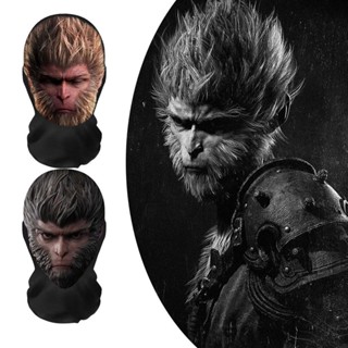 Black Mythical Goku Human Face Show Spoof Spoof Headgear, Face 3d Masks ...