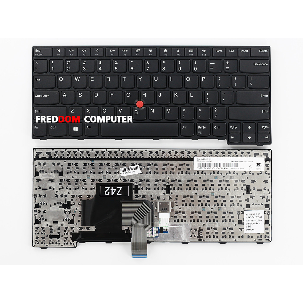 คีย์บอร์ด Lenovo Thinkpad E470 E470c E475 ไทย อังกฤษ KEYBOARD | Shopee Thailand