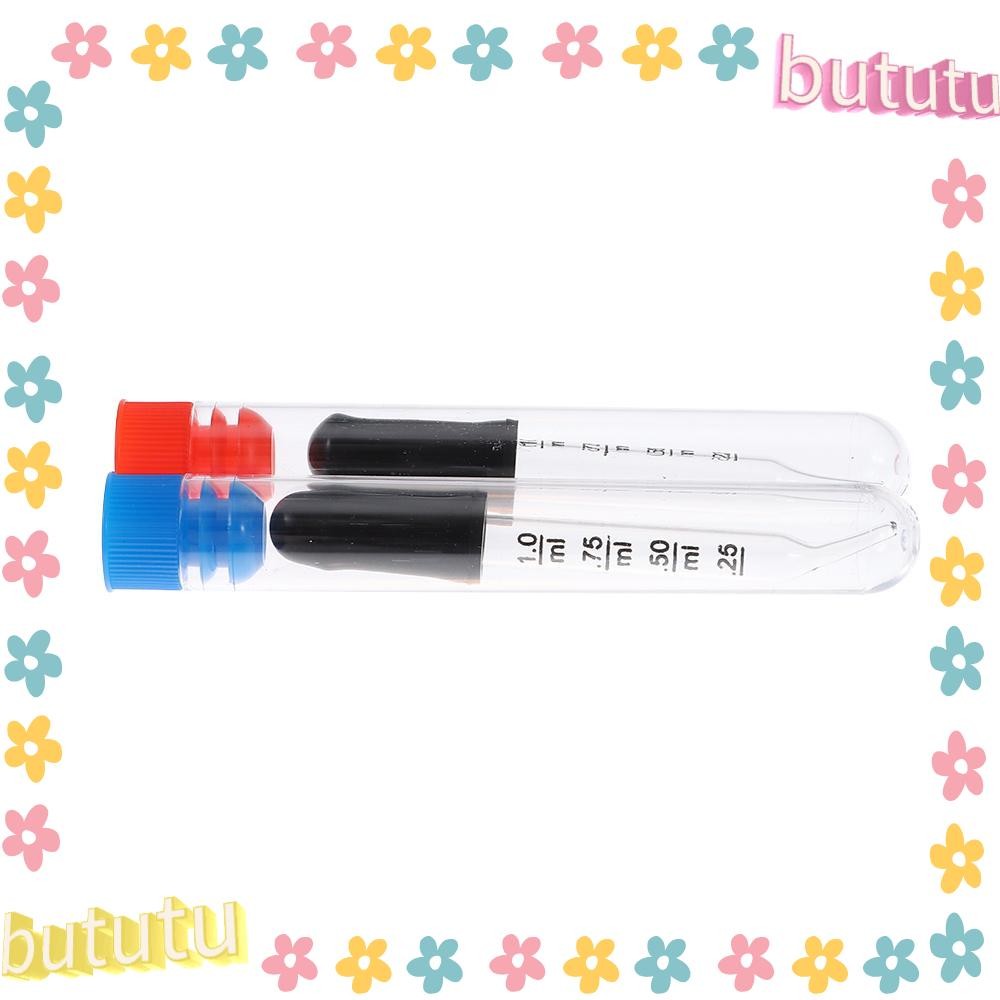 Bututu 4 ชิ้น Bent & Straight Tip Eye Dropper, แก้วหนา 1 มล. ชุดหยด ...