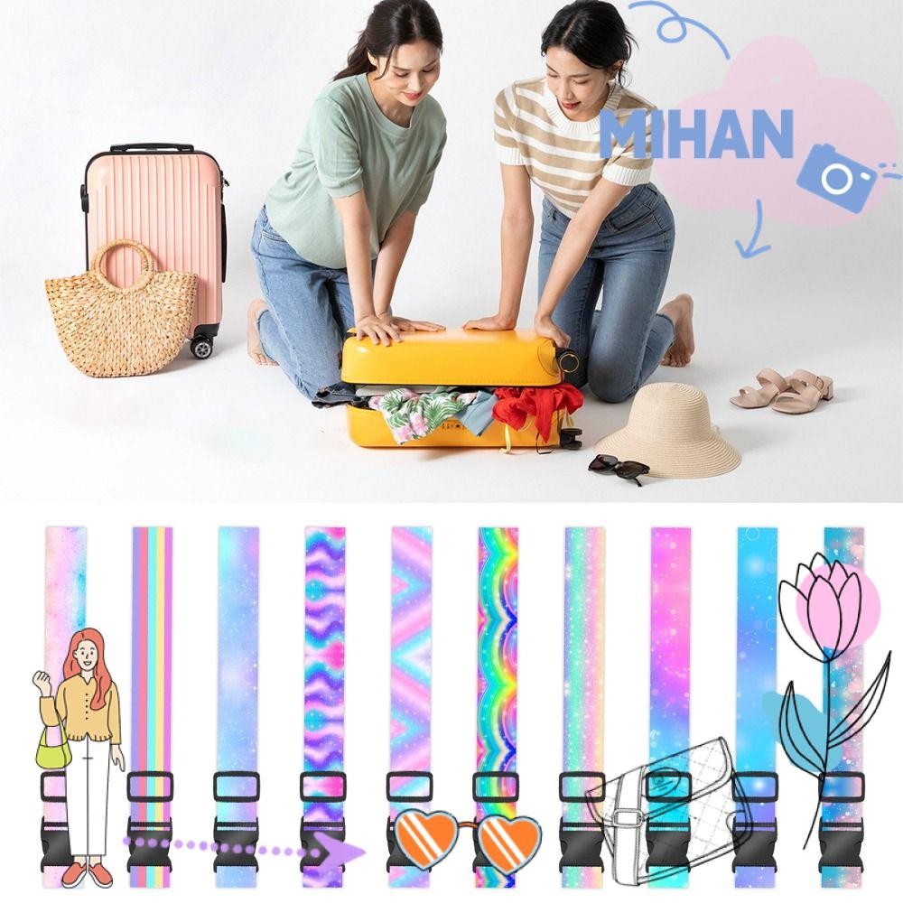 Mh Baggage Bunding Strap, 5*180 ซม.Iridescence กระเป๋าเดินทางเข็มขัด,ทนทานสะดวกหัวเข็มขัดปรับ ...