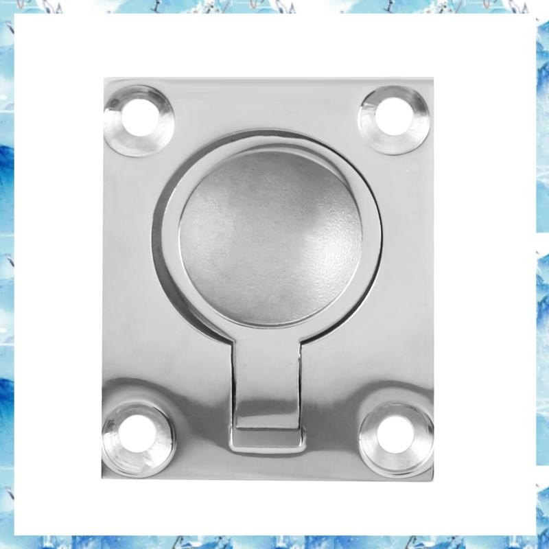 48 X 38Mm Boat Locker Hatch Latch Cabinet Flush Mount Ring Pull Handle ...