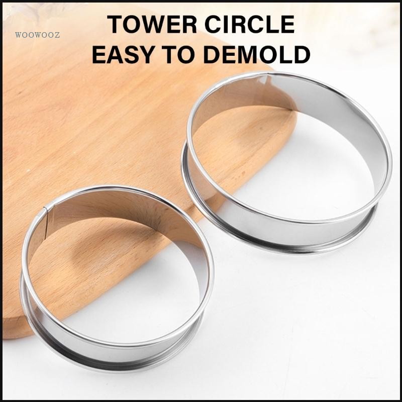 Wow แหวนอบอเนกประสงค์ Easy Demold แหวนอบสแตนเลส Moulds สําหรับมัฟฟินและ ...