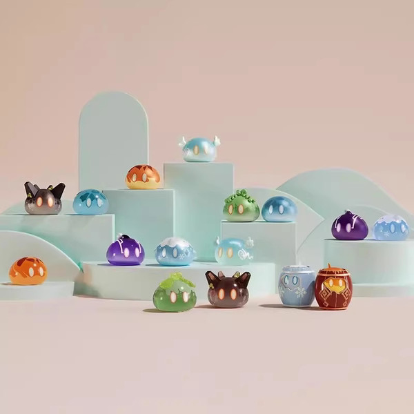 กล่องสุ่ม Spot อย่างเป็นทางการของแท้ Genshin Impact Sprout Slime Series ...