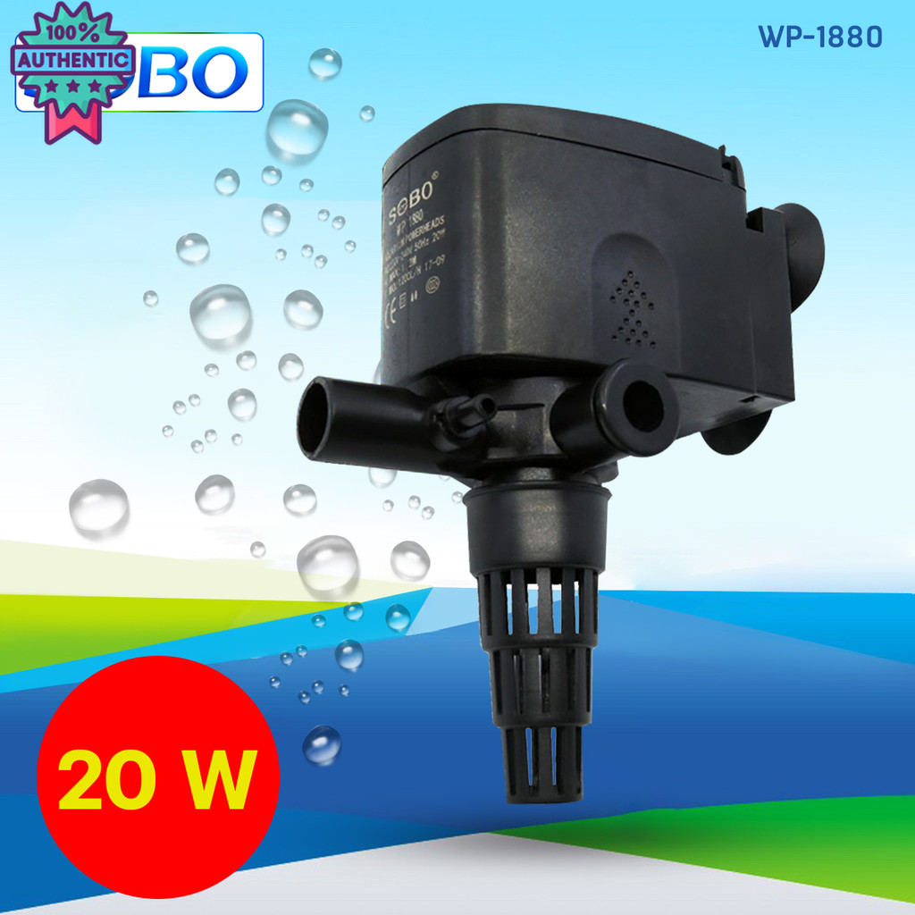 ปั๊มน้ำตู้ปลา SOBO WP-1880, WP-2880, WP-3880, WP-4880 | Shopee Thailand