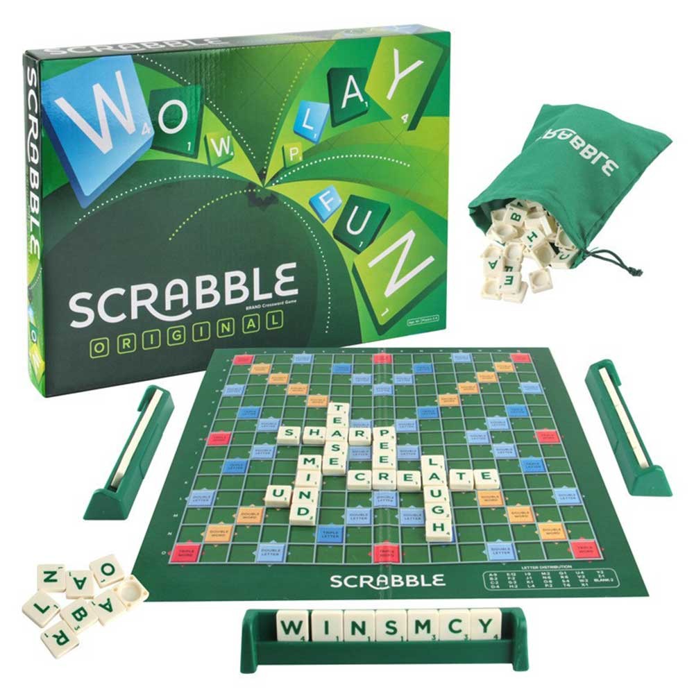 Scrabble Board Game 2-4 Players Ages 10+ Classic Word Forming Game ...