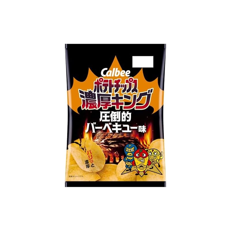 《JAPAN》★Calbee Potato Chips Rich King BBQ Flavor 55g x 12 Bags Calbee ...