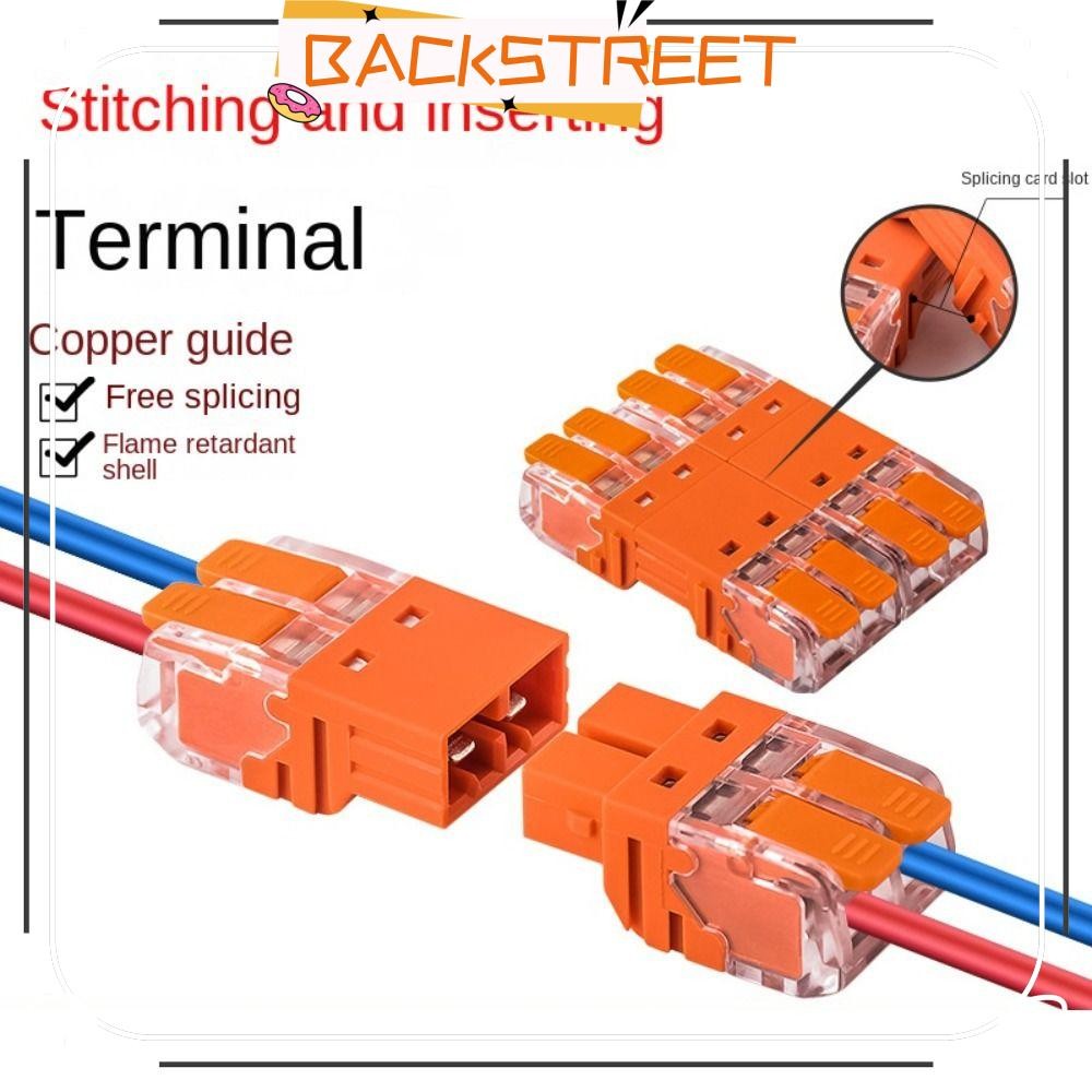 BACKSTAGE Quick Terminal Block, Mini Universal Compact Wire Connector ...