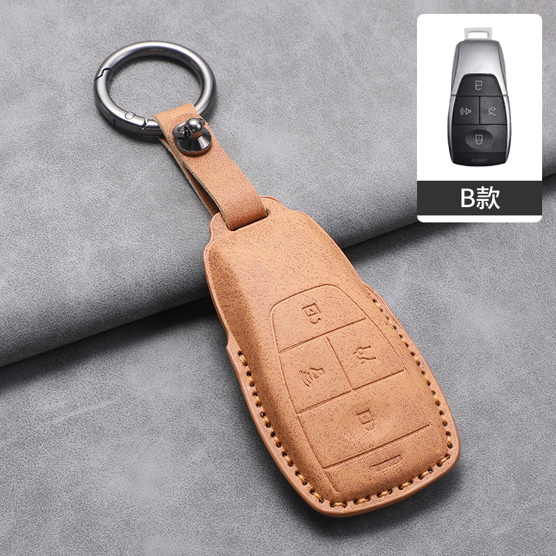 เหมาะสําหรับปักกิ่ง x7 ฝาครอบกุญแจ X55 bj40/bj80/60 เชลล์ eu5/u5plusD50/u7 หัวเข็มขัด eu7 BAIC ...