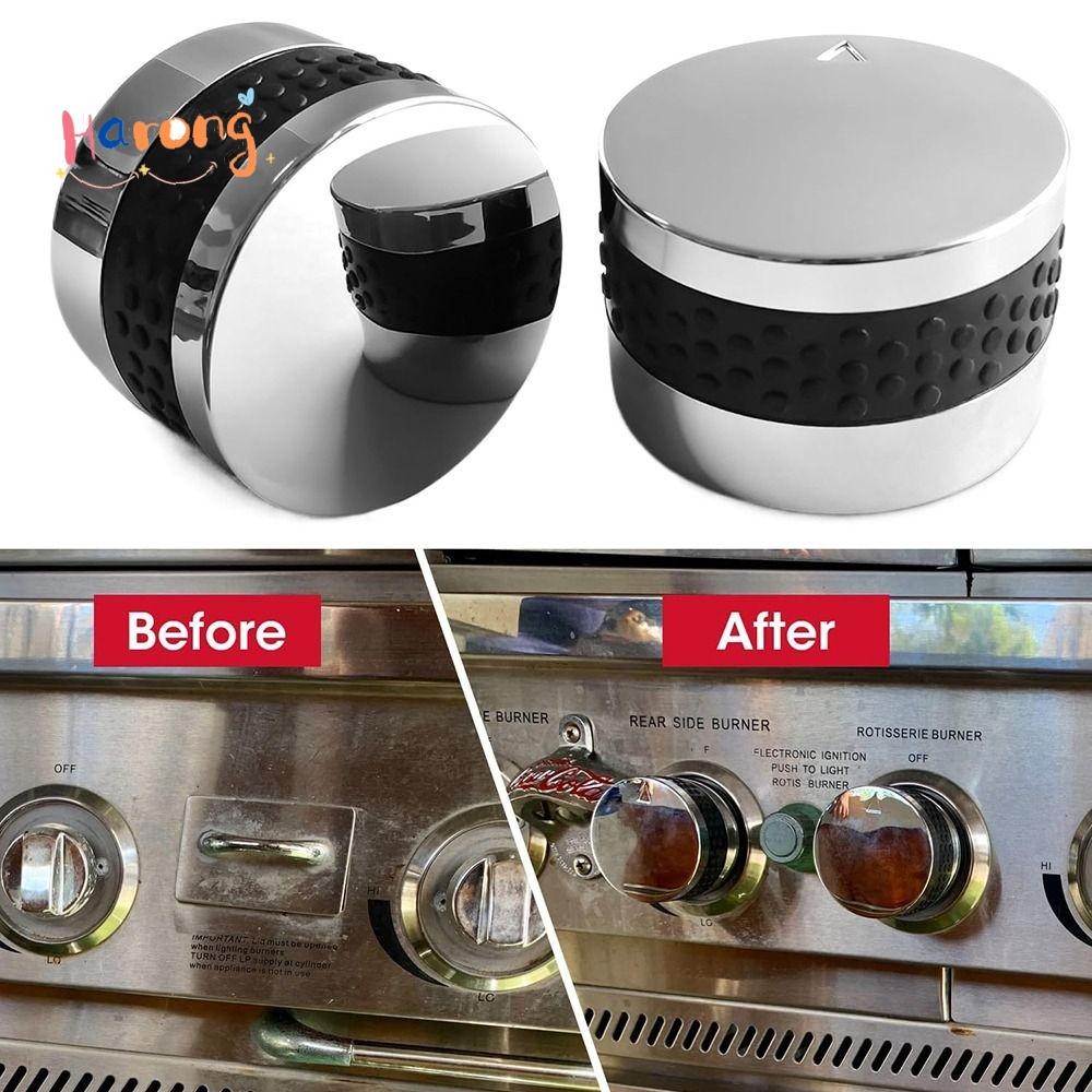 HARONG ลูกบิดควบคุมย่าง, ลูกบิดเตาบาร์บีคิวพลาสติกชุบโครเมี่ยม, พร้อม ...