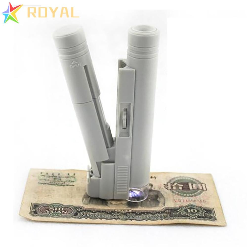 ROYAL Loupe 100X 80X 40X เครื่องประดับระบุแว่นขยายมือถือไม่มีแว่นขยาย ...