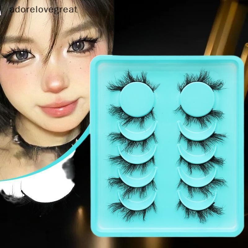 ALT 6 คู่ Dramatic Mink 3D Lashes หนา Fluffy ขนตาปลอมธรรมชาติยาว Faux ...