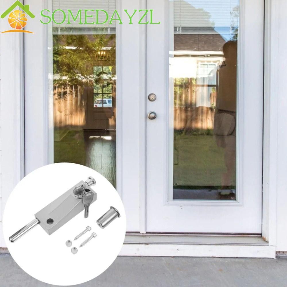 SOMEDAYZL ล็อคประตูกรอบ, Anti-Theft Revolving Lock Floor Bounce Door ...