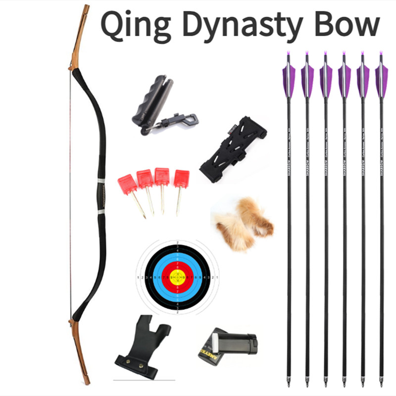 Archery Big Qing Bow ชุดธนูแบบดั้งเดิม อุปกรณ์ยิงธนูกลางแจ้ง | Shopee ...