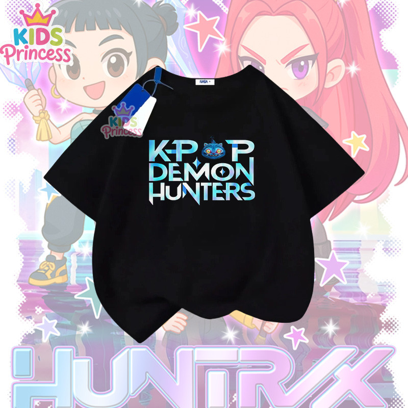 COD (จัดส่งตลอด 24 ชั่วโมง) Kpop Demon Hunters ผ้าฝ้าย 100% เสื้อเชิ้ต ...