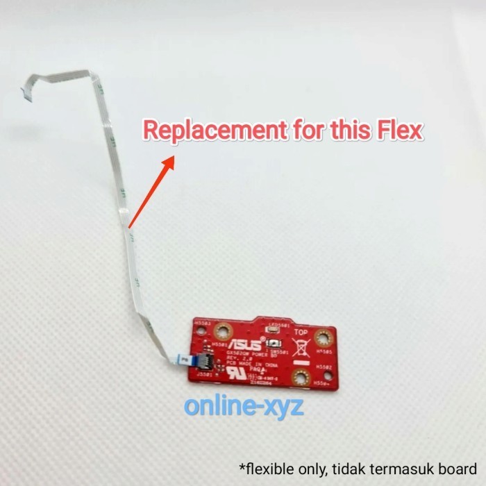 Tombol Flex Cable Power Button ASUS ROG GU502 GU502LU GU502DU M15 ...