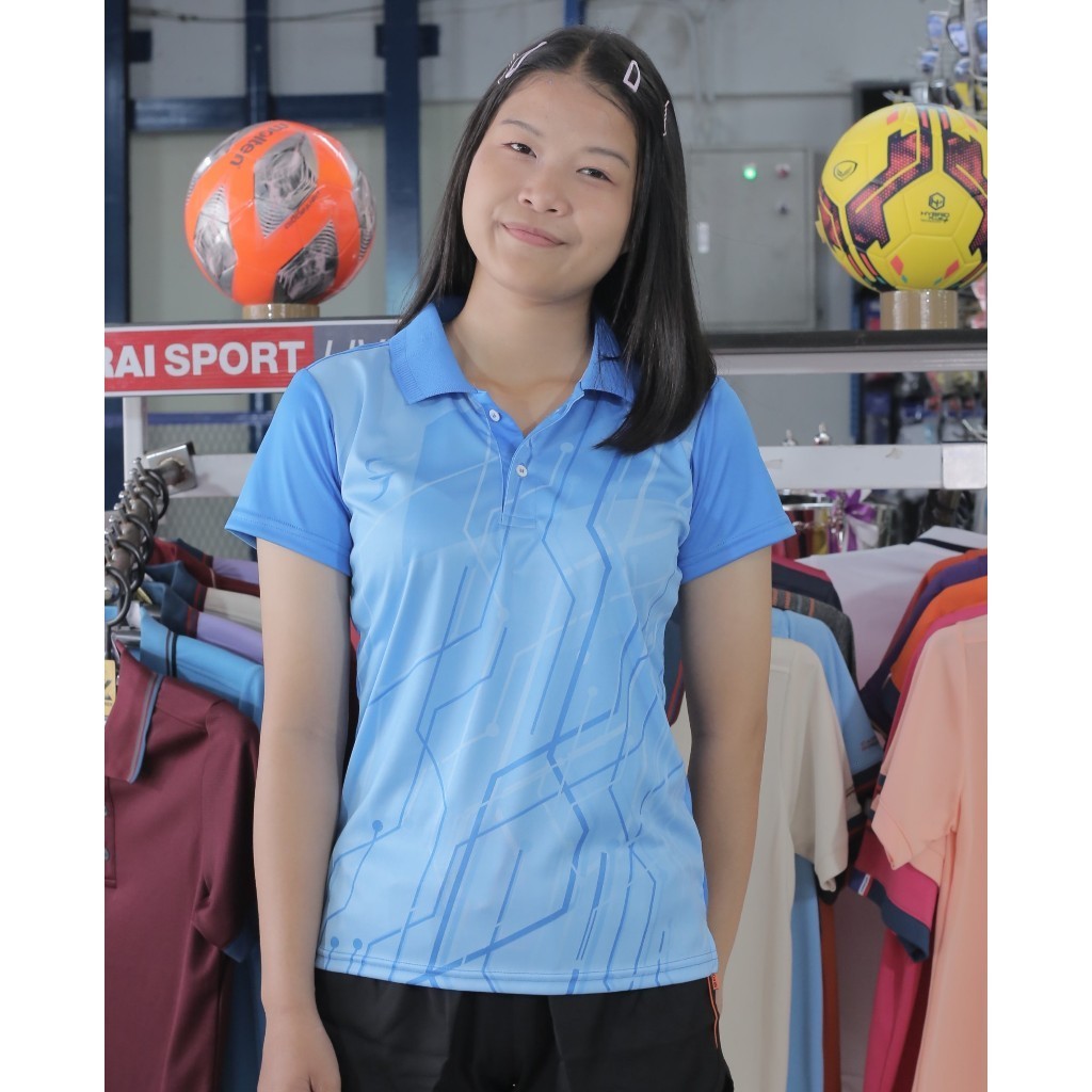 SPORT DAY เสื้อคอปกหญิง SA303 เสื้อกีฬาหญิง ทรงเข้ารูป แนะนำให้เผื่อไซด ...