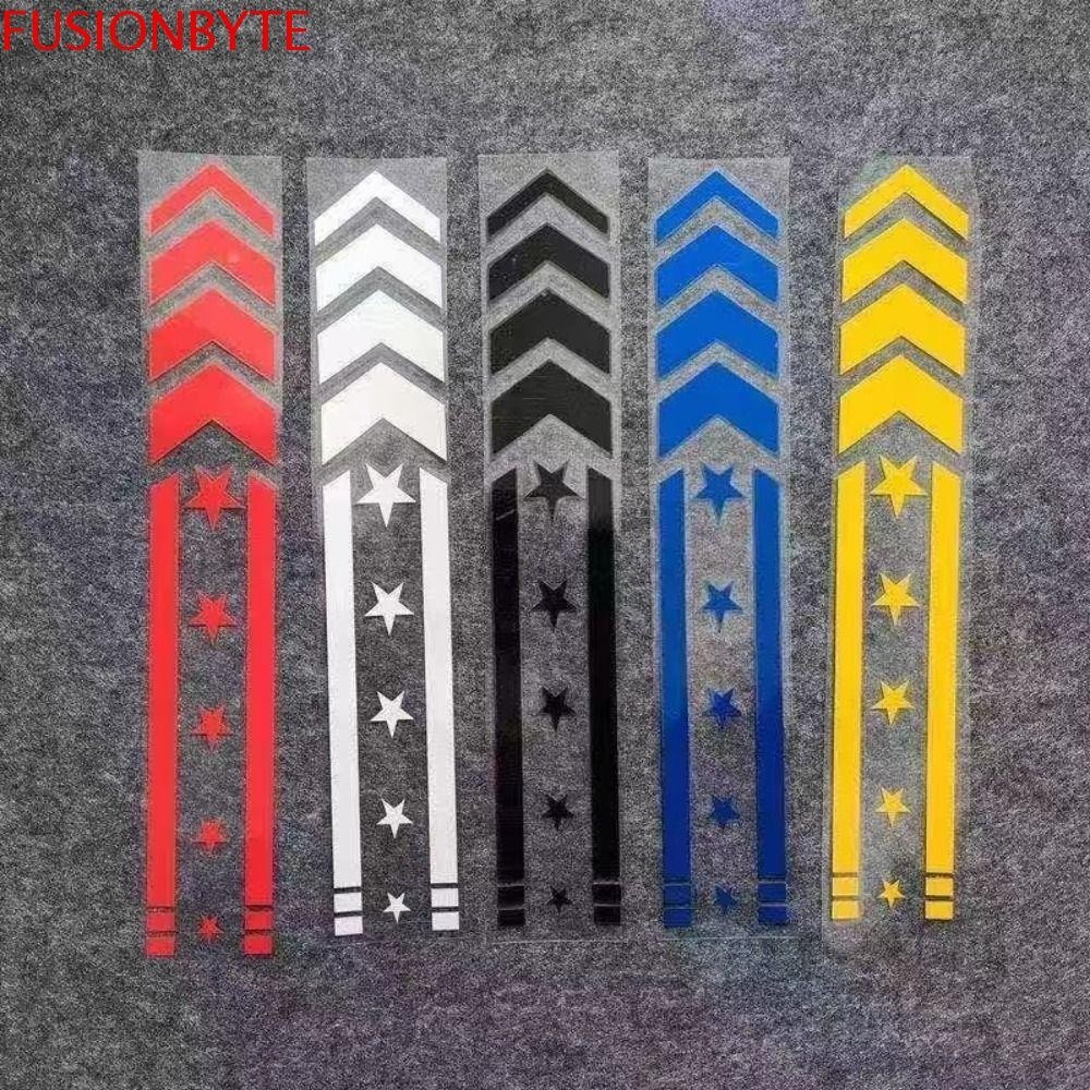 Fusionbyte รถจักรยานยนต์ Fender สติกเกอร์สะท้อนแสงลาย Moto ไฟเตือนสกู๊ตเตอร์ Refit Decals รถ ...