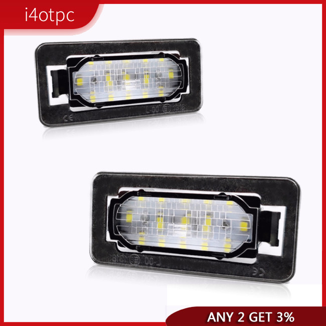 I4otpc 2 ชิ้นป้ายทะเบียนไฟ LED 6500K Super Bright โคมไฟไฟท้ายเปลี่ยน 81270-02250 ไฟขนส่งสินค้า ...