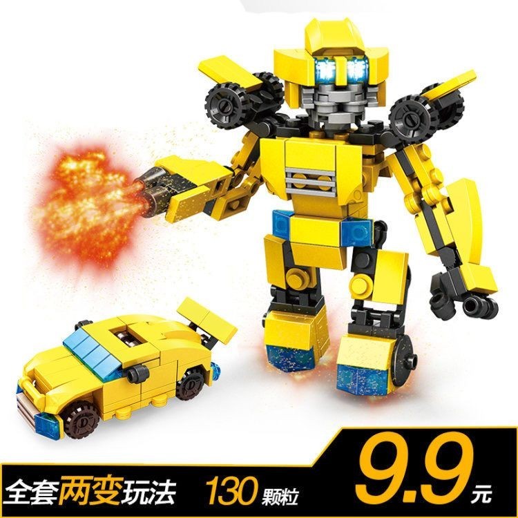 ใช้งานร่วมกับ Lego Building Blocks หุ่นยนต์เปลี่ยนรูป Bumblebee Optimus ...