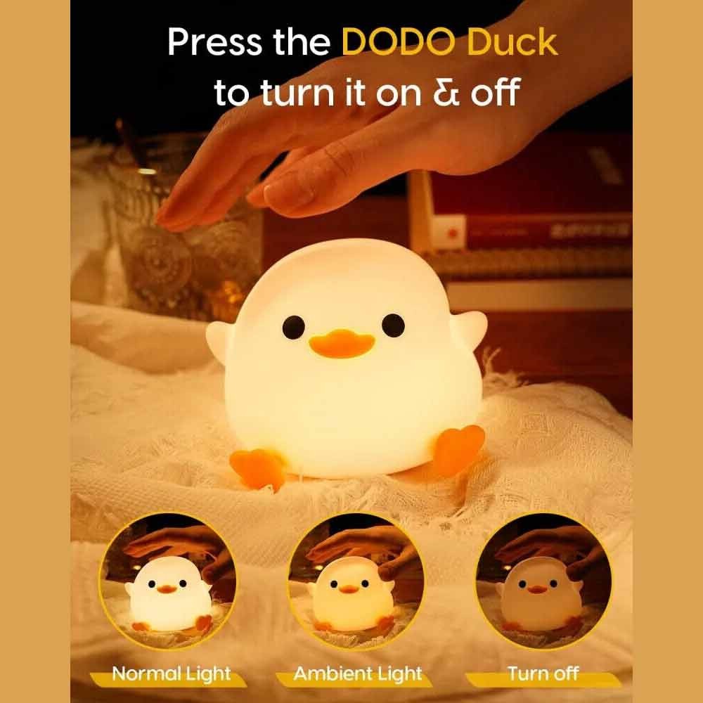 Cartoon Bean Duck Lamp Led DoDo Duck Night Light Nursery Nightlight ...
