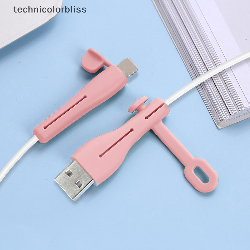 Tcbs Universal Data Cable Protective Sleeve Silicone Anti-break สาย ...