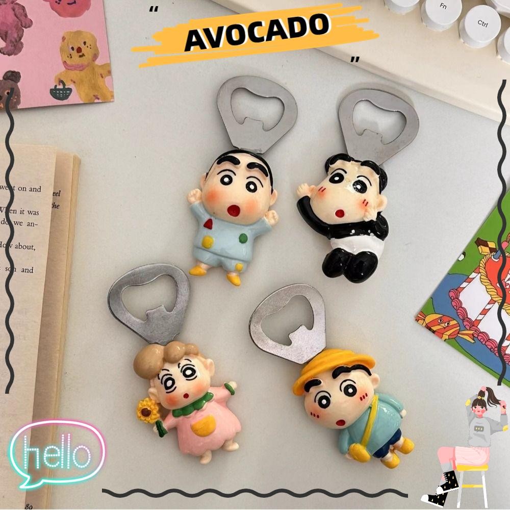 Avocar ที่เปิดขวดเครยอนชินจัง, สติ๊กเกอร์ตู้เย็นเรซินการ์ตูน, ของแต่ง ...