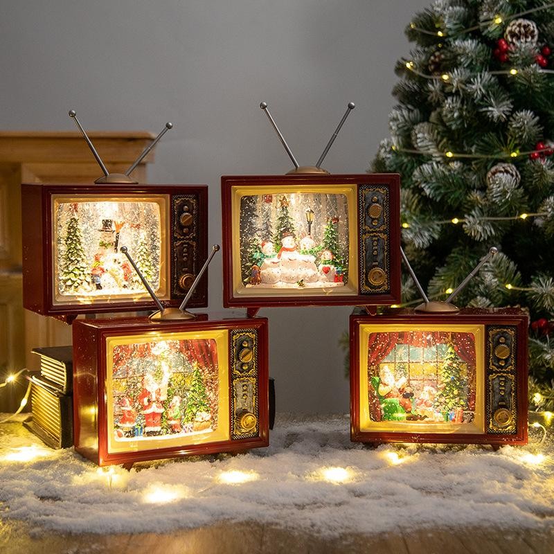 Cod Snowman ต้นคริสต์มาส Old Man TV สไตล์ 19.2 * Cm8.7 * 16 ซม. อุปกรณ์ ...