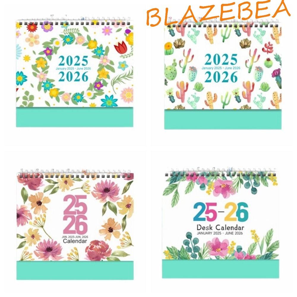 Blazebea 2025-2026 ปฏิทินตั้งโต๊ะ, 18 เดือนตกแต่งตาราง 2024-2025 ปฏิทิน, ของขวัญกระดาษหนา ...