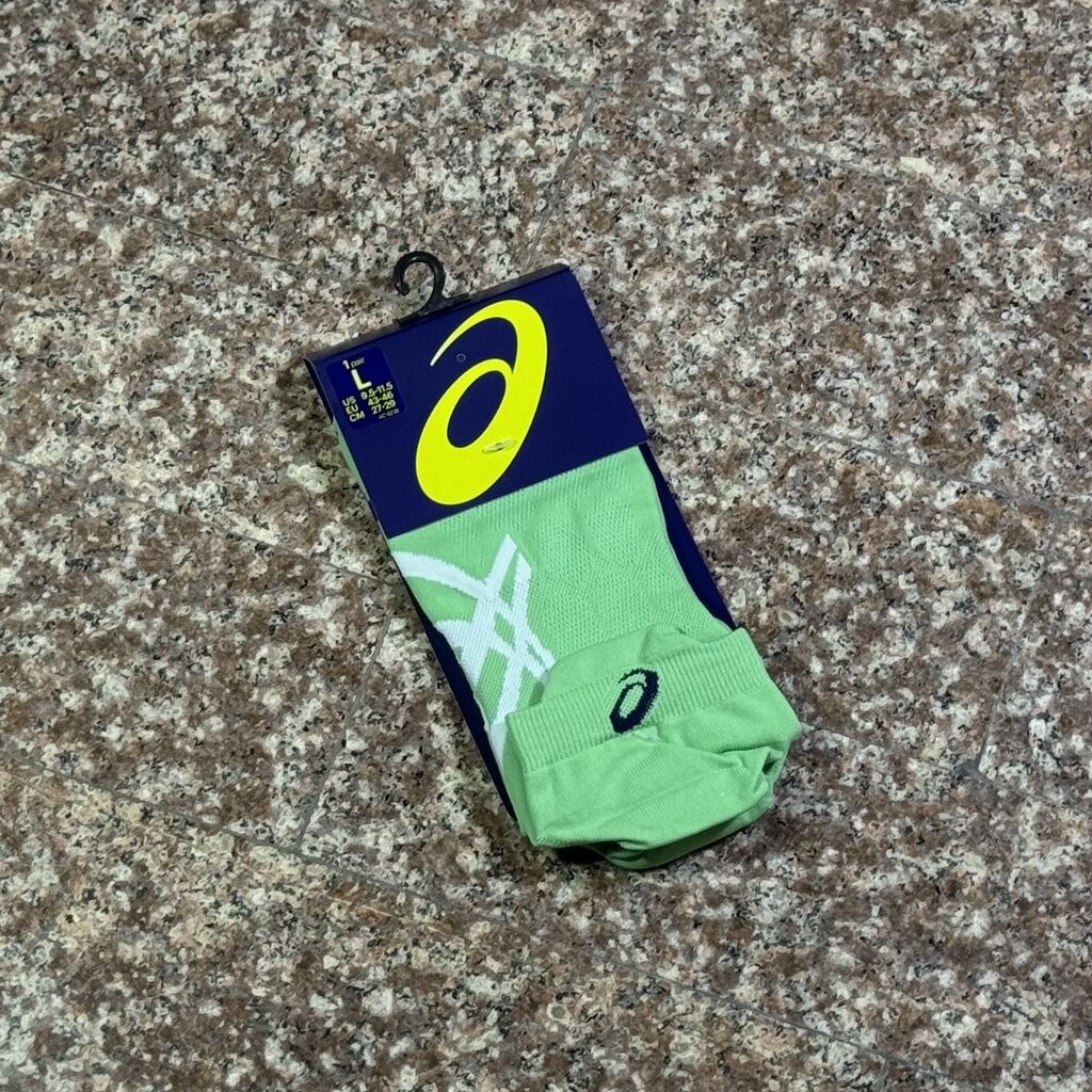 ถุงเท้าวิ่ง ASICS Light Single Tab Running Socks ‘Green’ (L) | Shopee ...