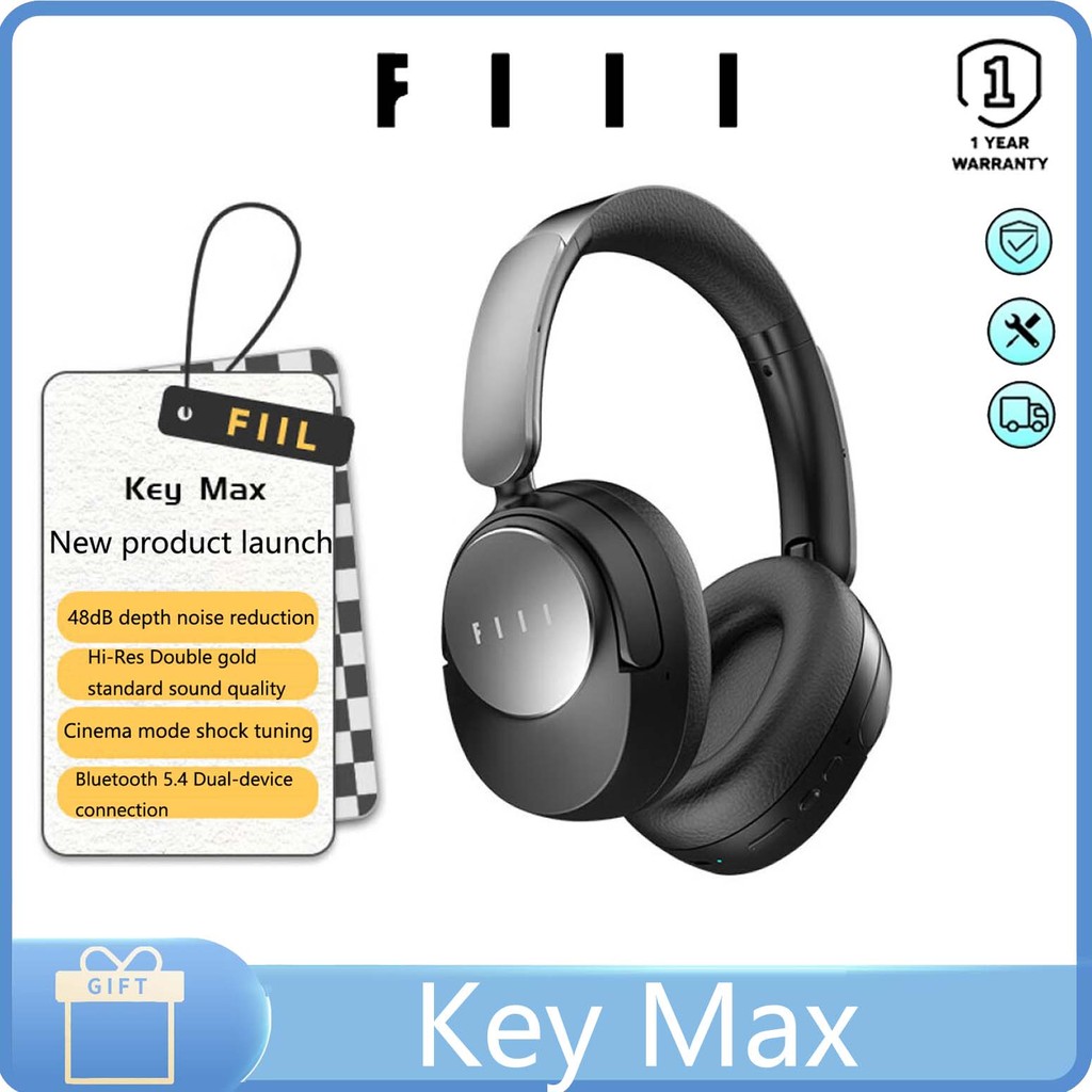 FIIL Key Max Deep Active Noise Cancelling Headset Double gold certification New computer mobile ...