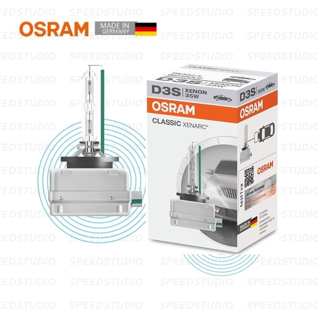 OSRAM D3S หลอดไฟซีนอน Xenon HID ไฟหน้ารถ สำหรับรถยนต์ 4300K 12V 35W 1 ...