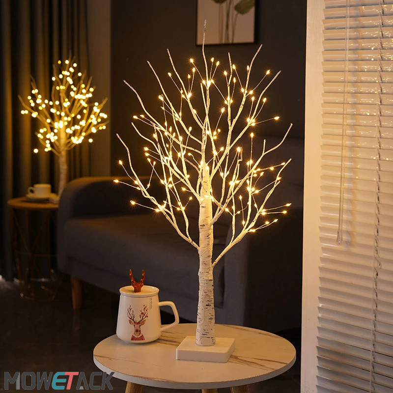 24/144 ไฟ LED Warm Tree ไฟของขวัญวันวาเลนไทน์สําหรับตกแต่งห้องเรืองแสง ...
