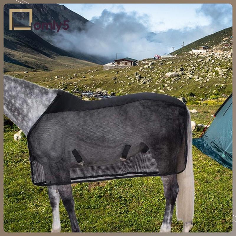 [Homyl5] Horse Fly Sheet Tear Resistance Mesh Horse Fly Sheet Adjustable Body Straps | Shopee ...
