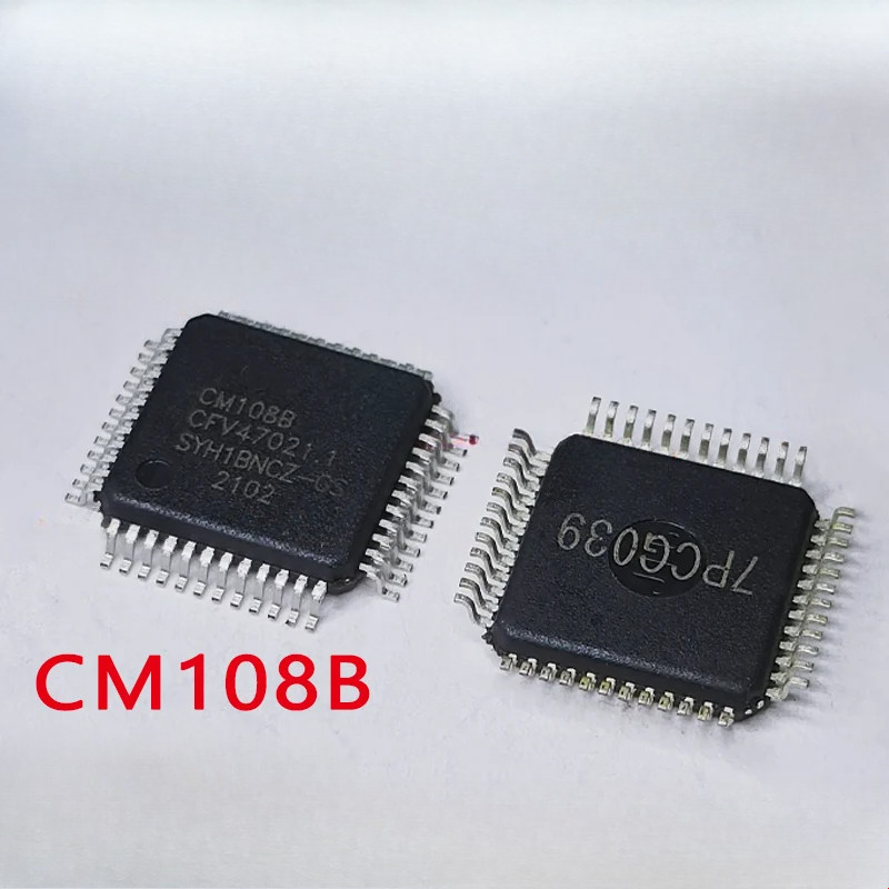 5 ชิ้น/ล็อต Original CM108B CM108 LQFP48 คริสตัลฟรีหูฟัง USB Audio Codec ชิป 100% ใหม่และของแท้ ...