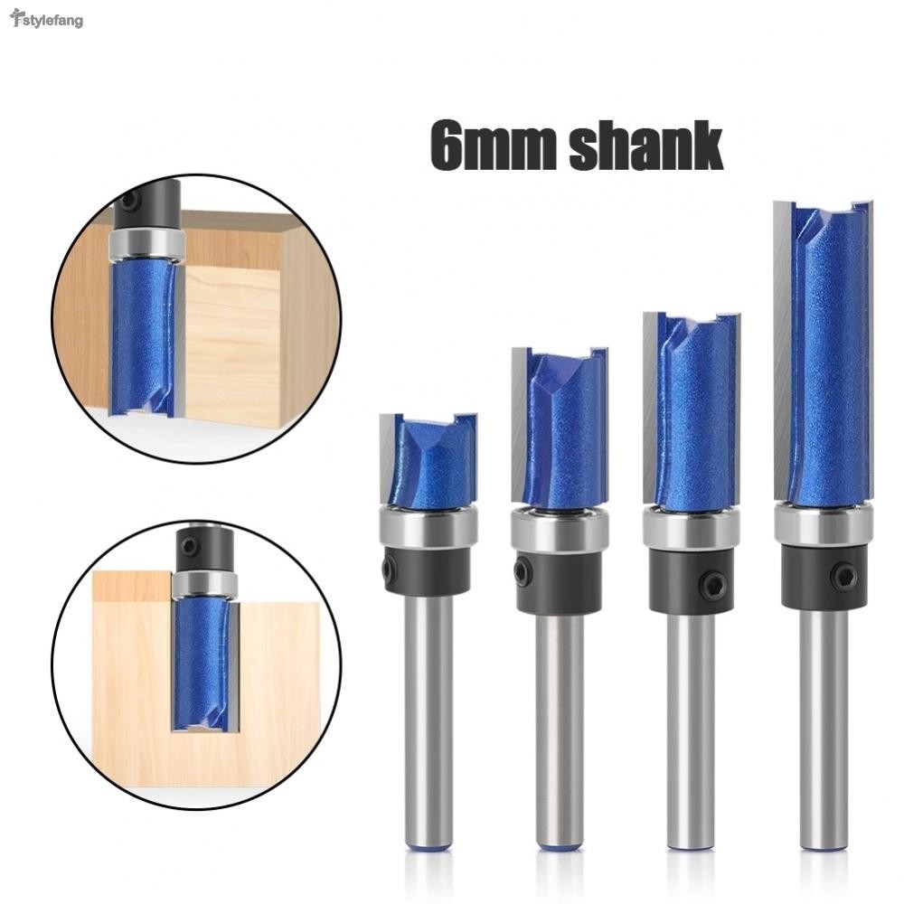 【STYLEF】6mm Shank Flush Trim Router Bit with Top Bearing for Precise ...