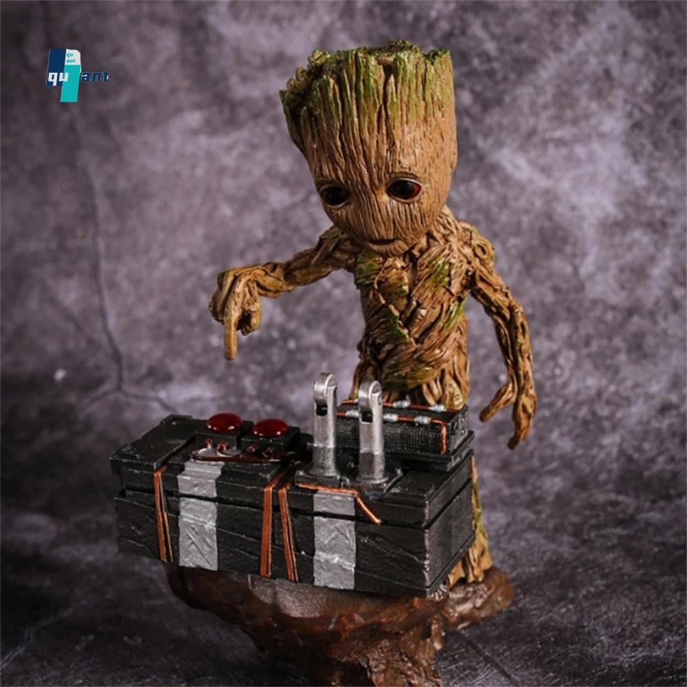 QUANTUMSKY Movie Baby Groot Special Cute Guardian of The Galaxy Desk Decorative Groot Figure ...