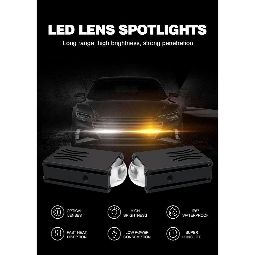 Matrix Mini Car Grille Light ตาข่ายไฟ LED ไฟหน้าเลเซอร์รถจักรยานยนต์ ...