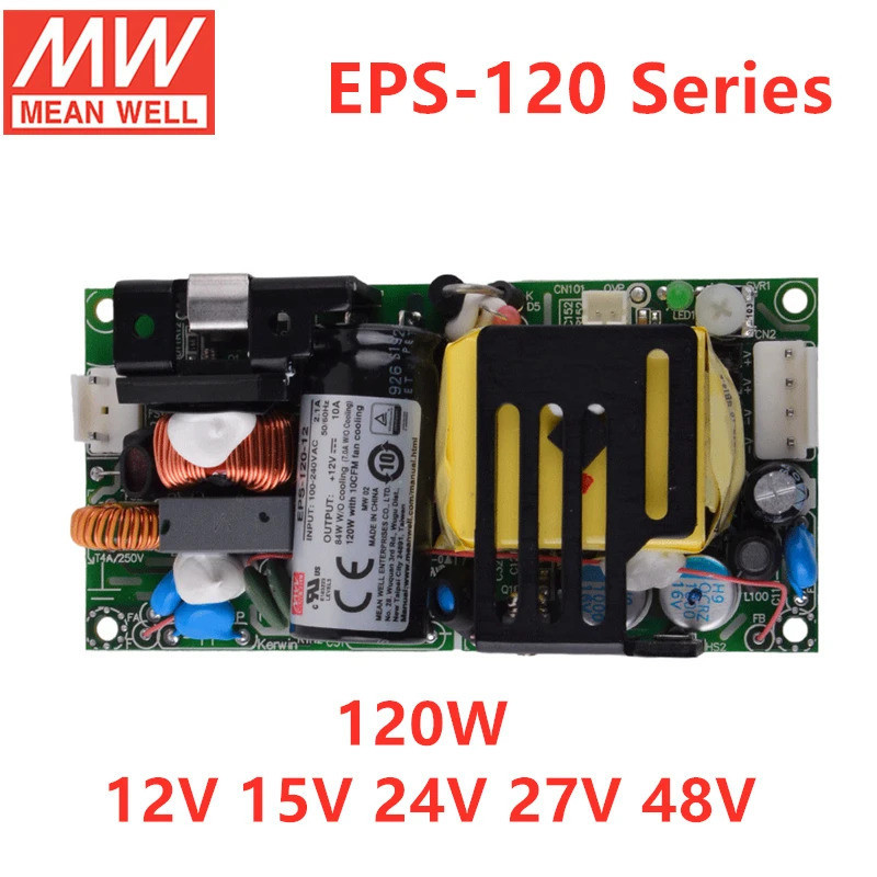 Mean WELL PCB ประเภท 120W เอาต์พุตเดี่ยว Switching Power Supply EPS-120 ...