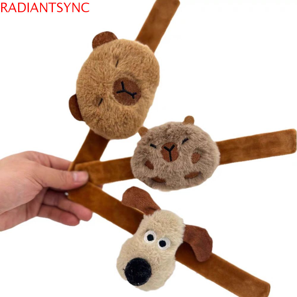 Radiantsync Capybara Slap สายรัดข้อมือ, แหวนจับแหวนสัตว์ Snap Wrap, สร้อยข้อมือน่ารักตกแต่ง ...