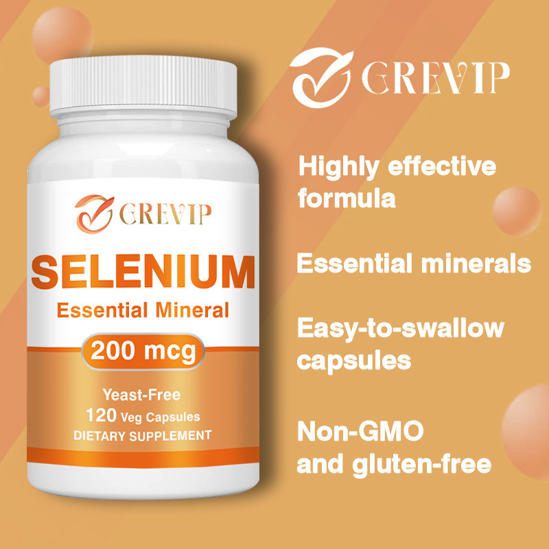 Grevip Selenium Capsules 200 mcg รองรับฟังก์ชันภูมิคุ้มกัน สุขภาพ ...