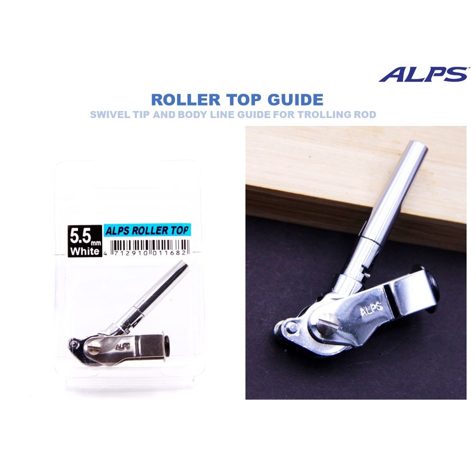 ALPS ROLLER TOP (สีเงิน), SWIVEL TIP ROLLER GUIDE, SALTWATER BOAT ROD ...