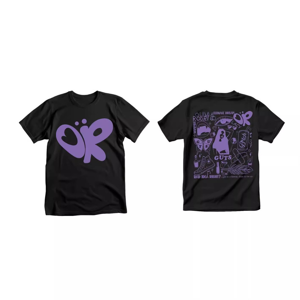 ใหม่ Olivia Rodrigo GUTS Tur เสื้อฆ่าตัวตายสังคมสําหรับทั้งชายและหญิง S ...