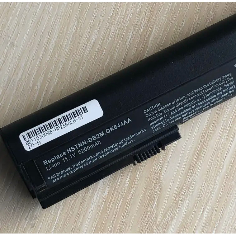 Latop battery for HP EliteBook 2560P 2570P BATTERY 632423-001 HSTNN ...